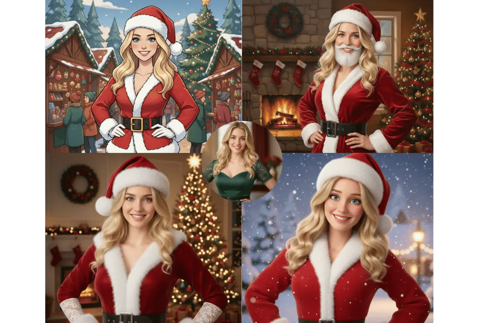 Santa Yourself: Convert Photo into Santa Claus Free Online | Bylo.ai