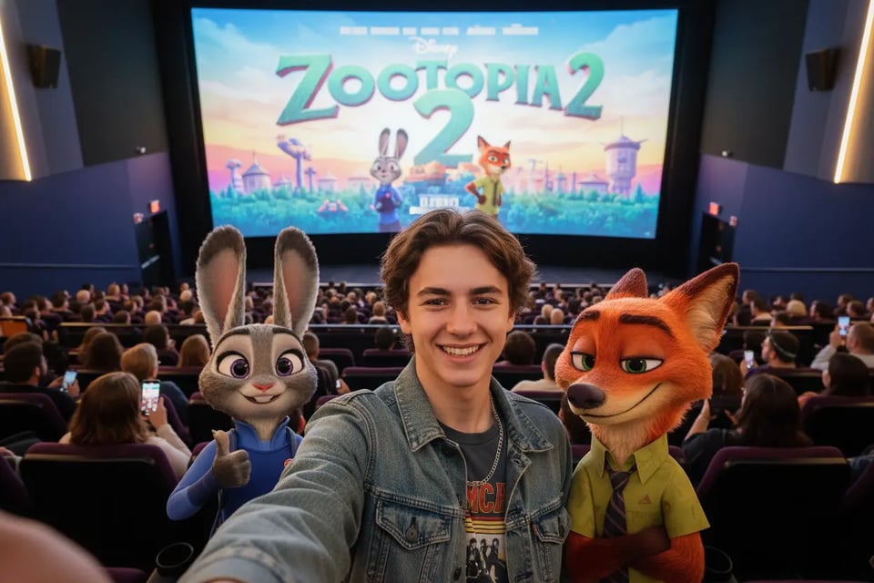 Filtro Zootopia 2 gratis – Selfie en duo con Judy y Nick | Bylo AI