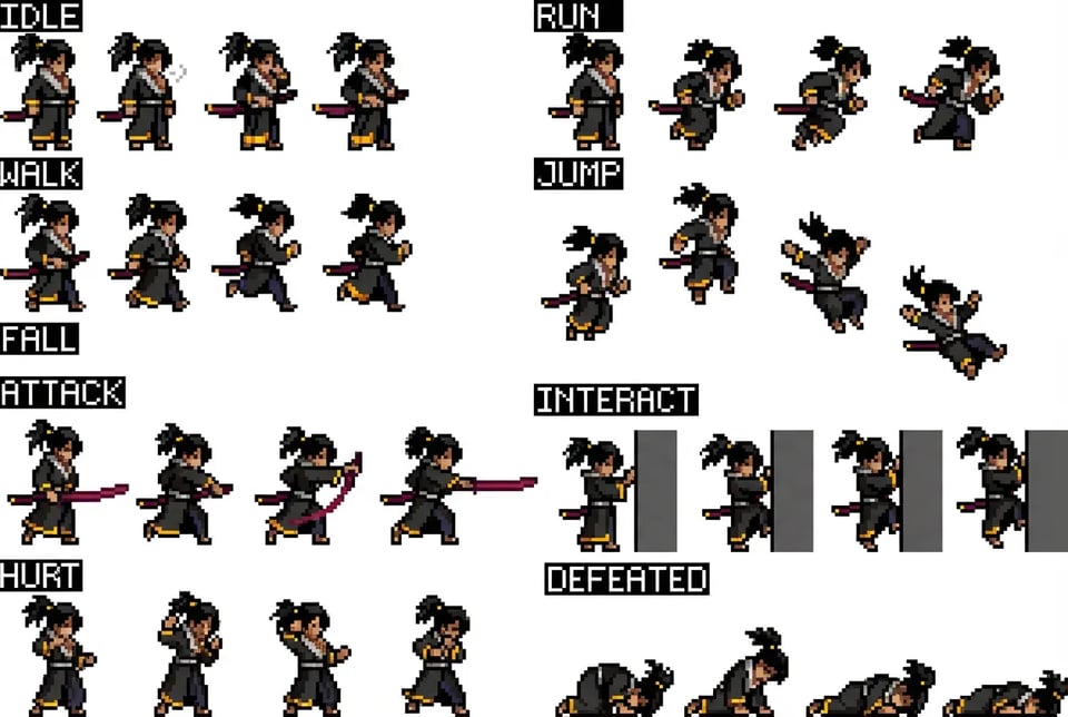 AI Sprite Sheet Generator Online - Free Sprite Sheets AI by Bylo AI