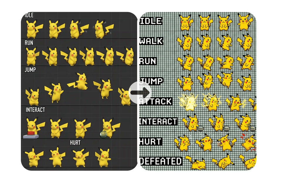 AI Sprite Sheet Generator Online - Free Sprite Sheets AI by Bylo AI
