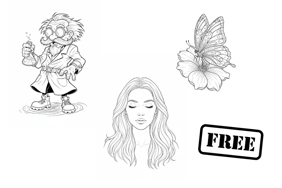 Free AI Line Art Generator for Creating Clean Line Drawings from Text ...